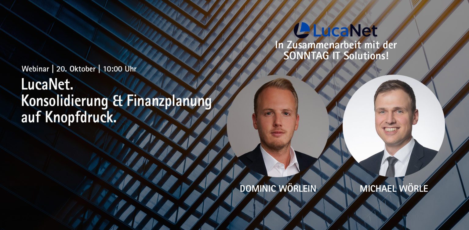 Webinar: LucaNet – Konsolidierung und Finanzplanung auf Knopfdruck